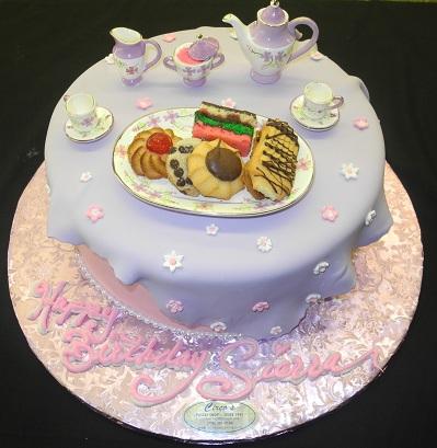 Tea Party Cake - BS301 – Circo's Pastry Shop