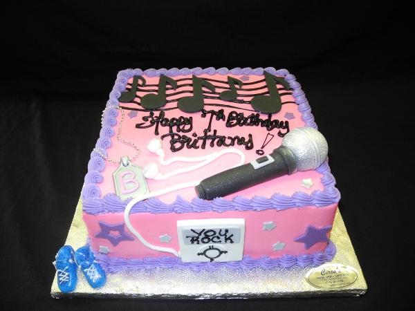 Musical Birthday Cake - B0488 – Circo's Pastry Shop