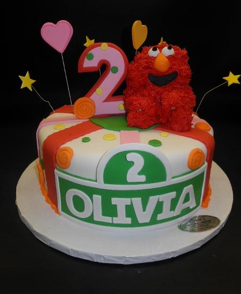Elmo Sesame Street Fondant Cake - B0654 – Circo's Pastry Shop