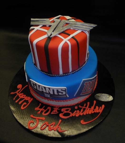 Football Logo Fondant Cake - B0638 – Circo's Pastry Shop