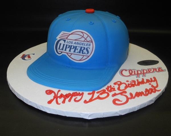 Hat Clippers Custom Fondant Cake - CS0189 – Circo's Pastry Shop