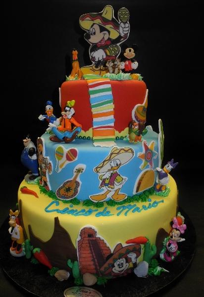 mickey mouse birthday cake coloring pages