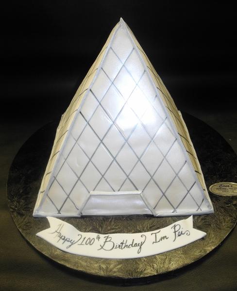 French Pyramid Custom Fondant Cake - CS0209 – Circo's Pastry Shop